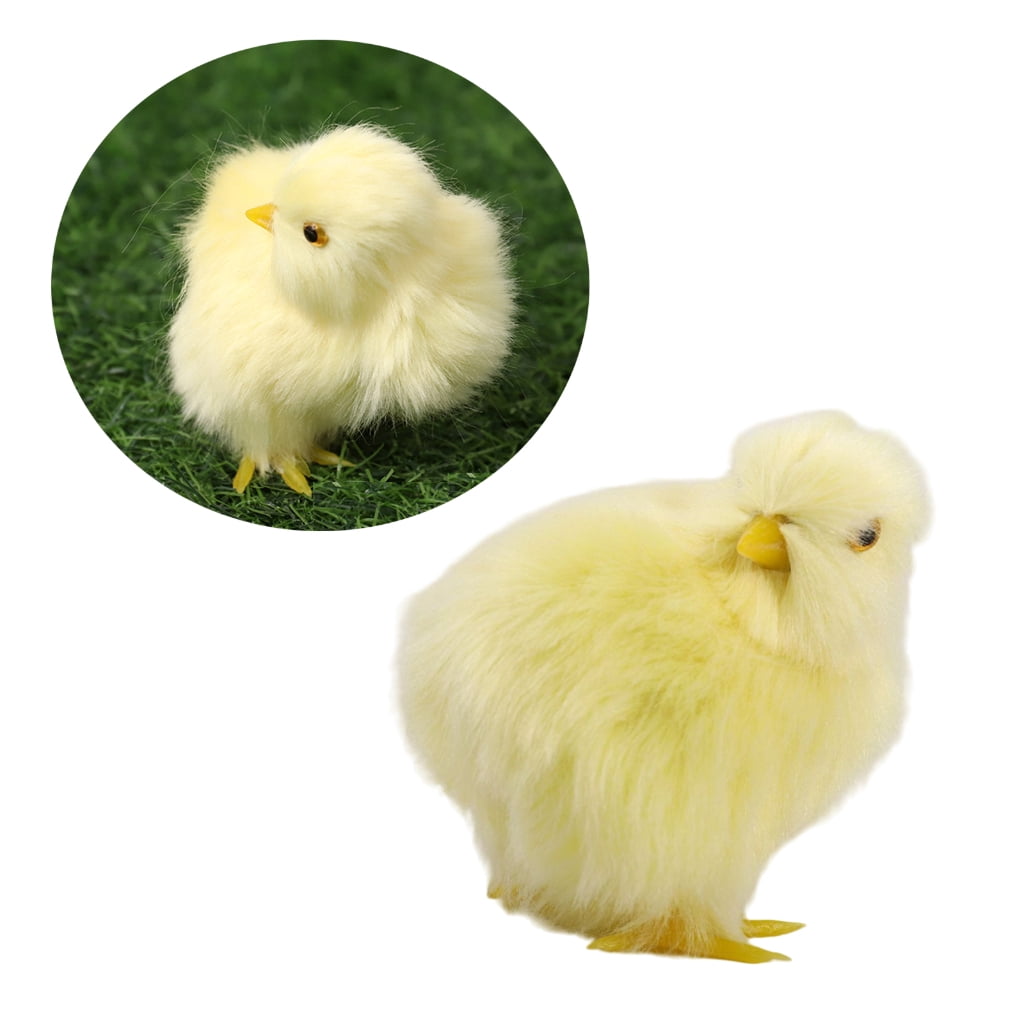 Model Figure Plush Chicken Toy Animal Doll Party Supply Children Easter ...