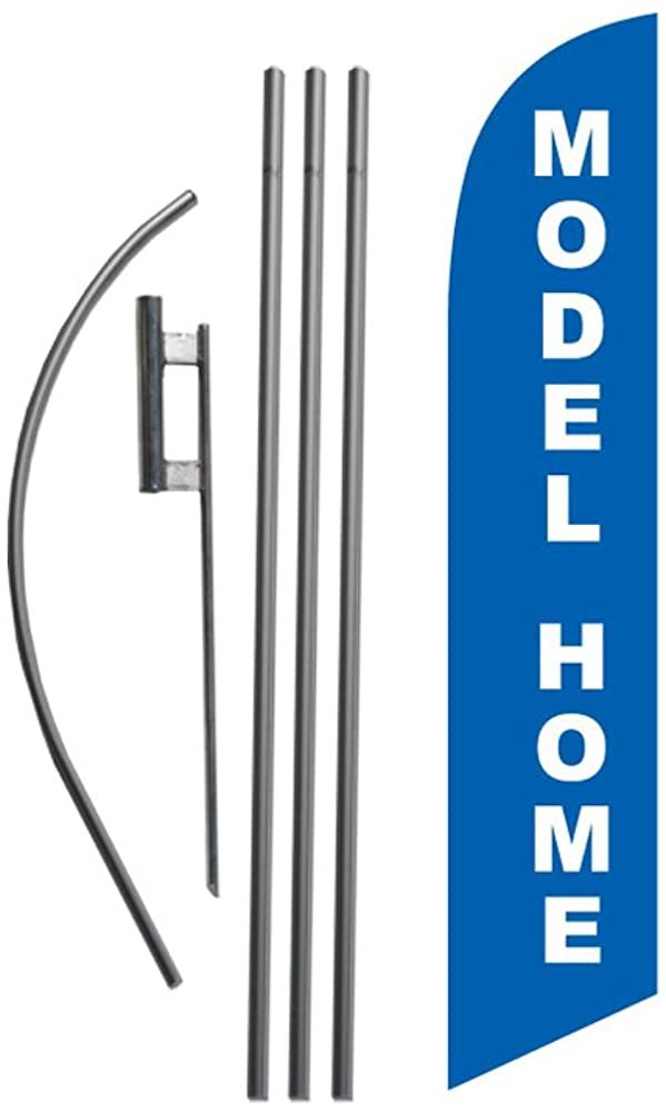 Cyan Baby Blue Feather Banner Swooper Flag Set with 15 Foot Flag Pole ...