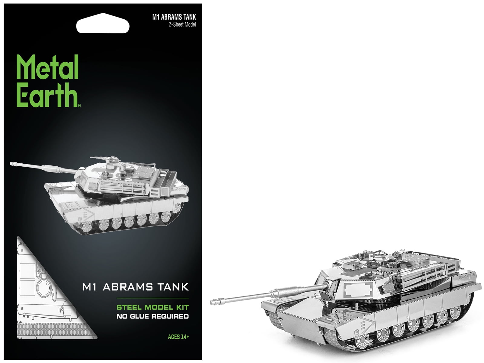 Model Kit American M1 Abrams Tank (Moderate Difficulty) Steel Model by ...