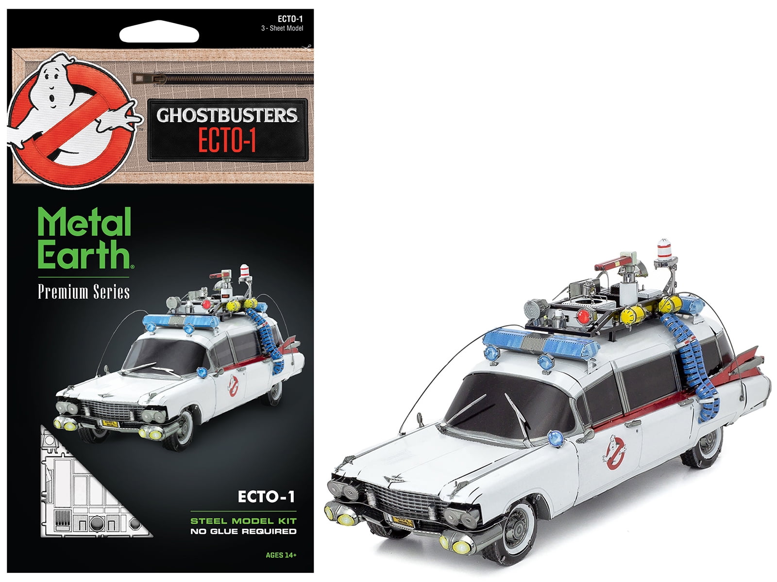 Model Kit Ecto-1 Car White "Ghostbusters" (1984) Movie (Challenging ...