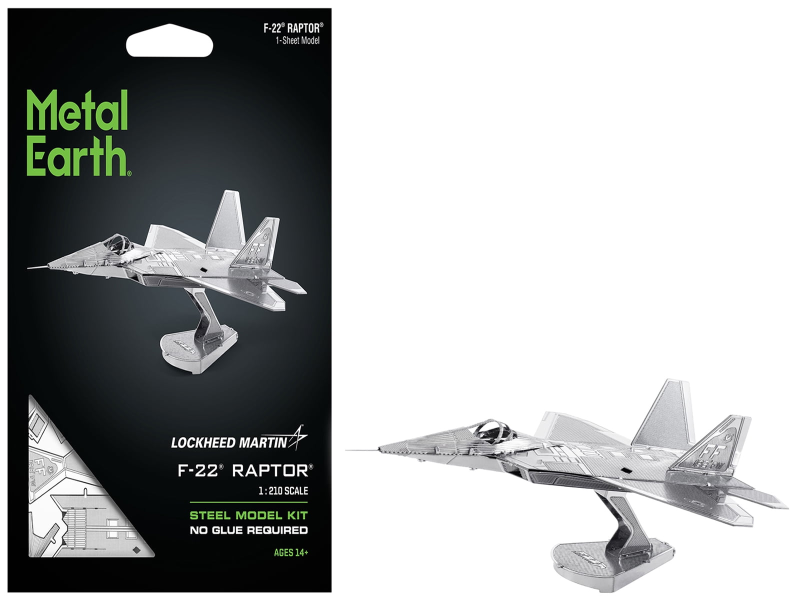 Model Kit Lockheed Martin F-22 Raptor Stealth Aircraft (Moderate ...