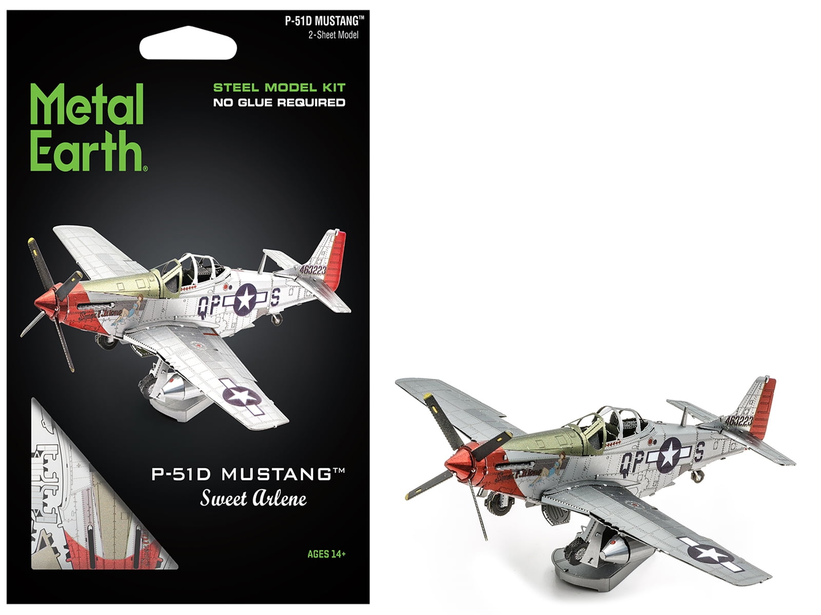 Model Kit North American P-51D Mustang Fighter Aircraft "Sweet Arlene ...