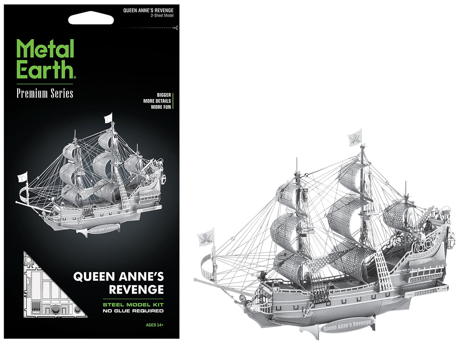Model Kit Queen Anne's Revenge Ship (Challenging Difficulty) Steel ...