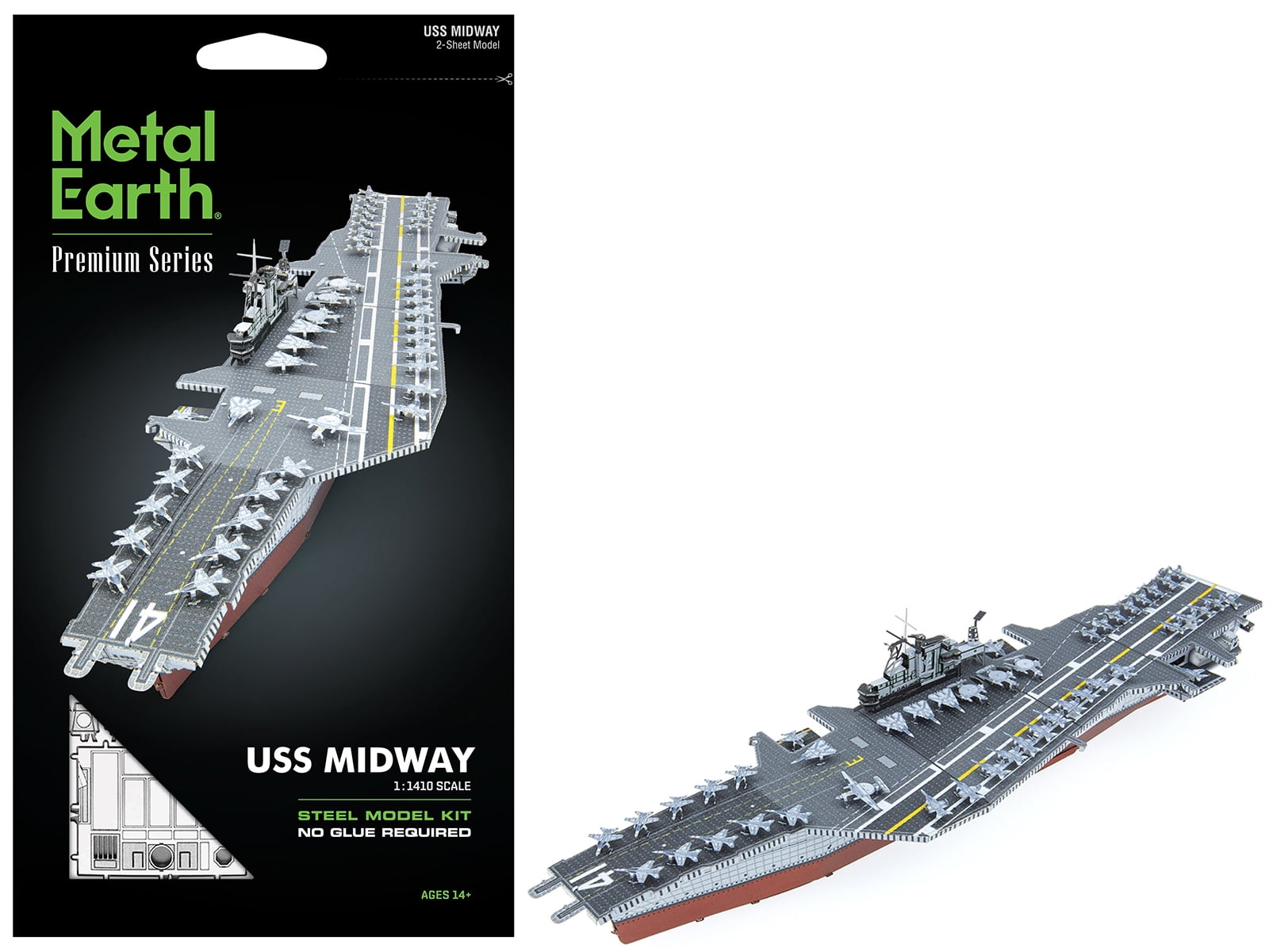 Model Kit USS Midway (CV-41) Aircraft Carrier (Challenging Difficulty ...