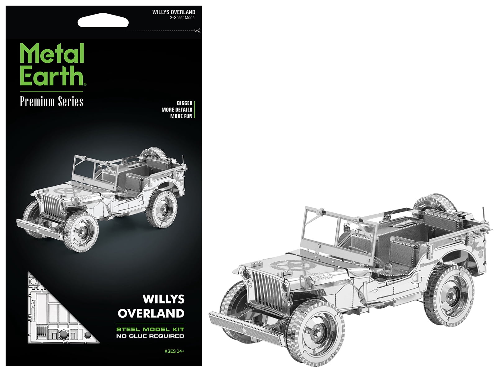 Model Kit Willys Overland Jeep (Challenging Difficulty) Steel Model by ...