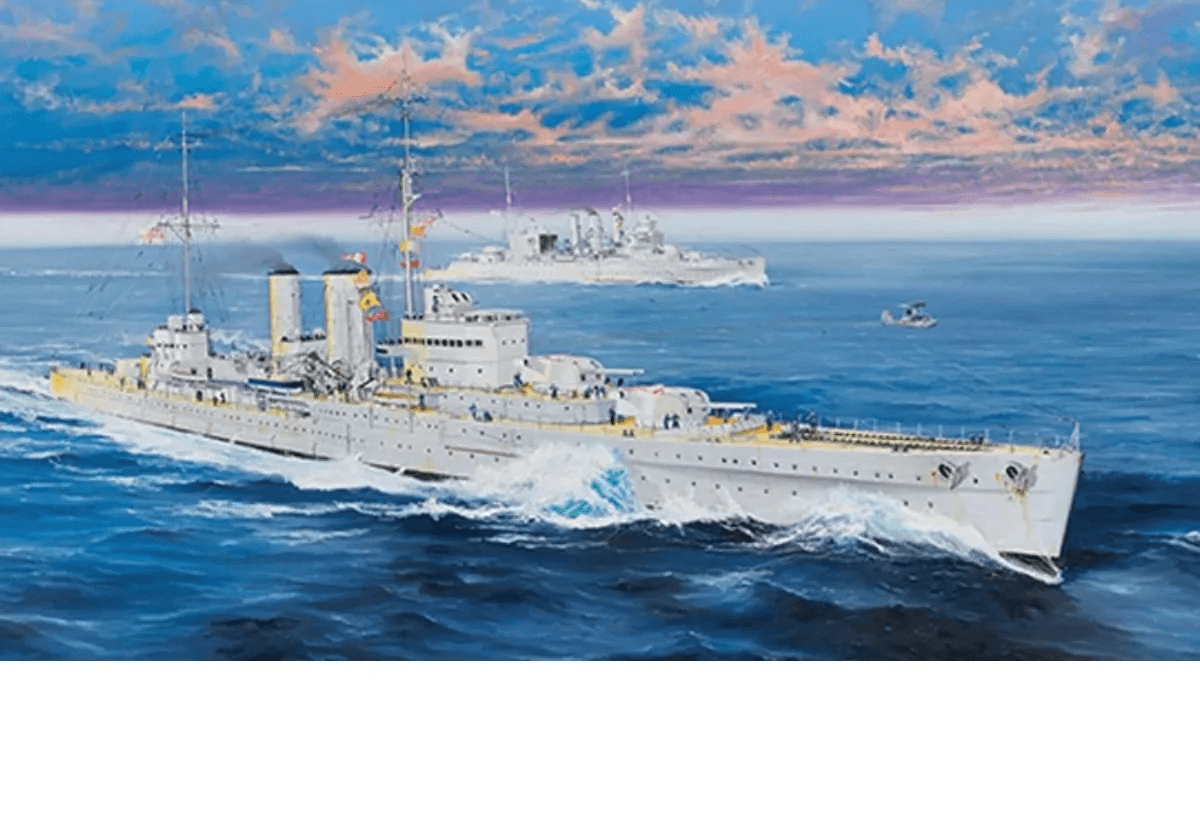 Model Kits 1:350 HMS Exeter Heavy Cruiser 05350 - Walmart.com