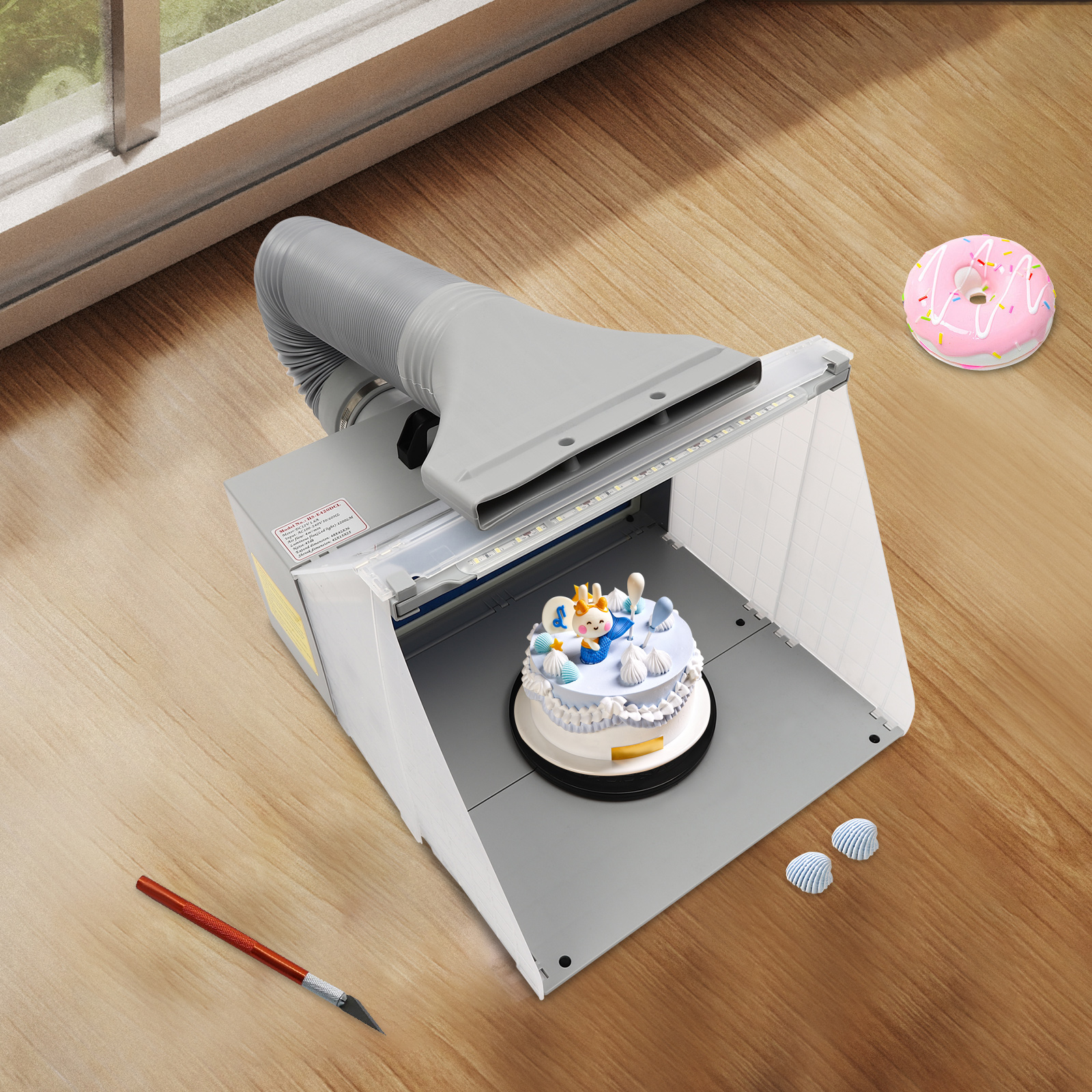 Model Painting Workbench, Portable Spray Painting Workbench, Spray ...