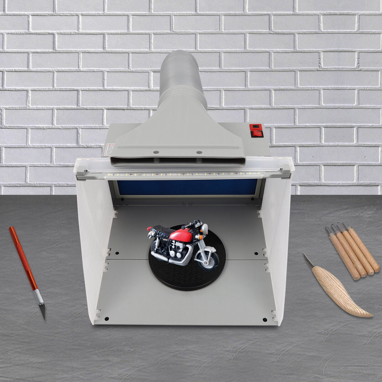 Model Painting Workbench, Portable Spray Painting Workbench, Spray ...