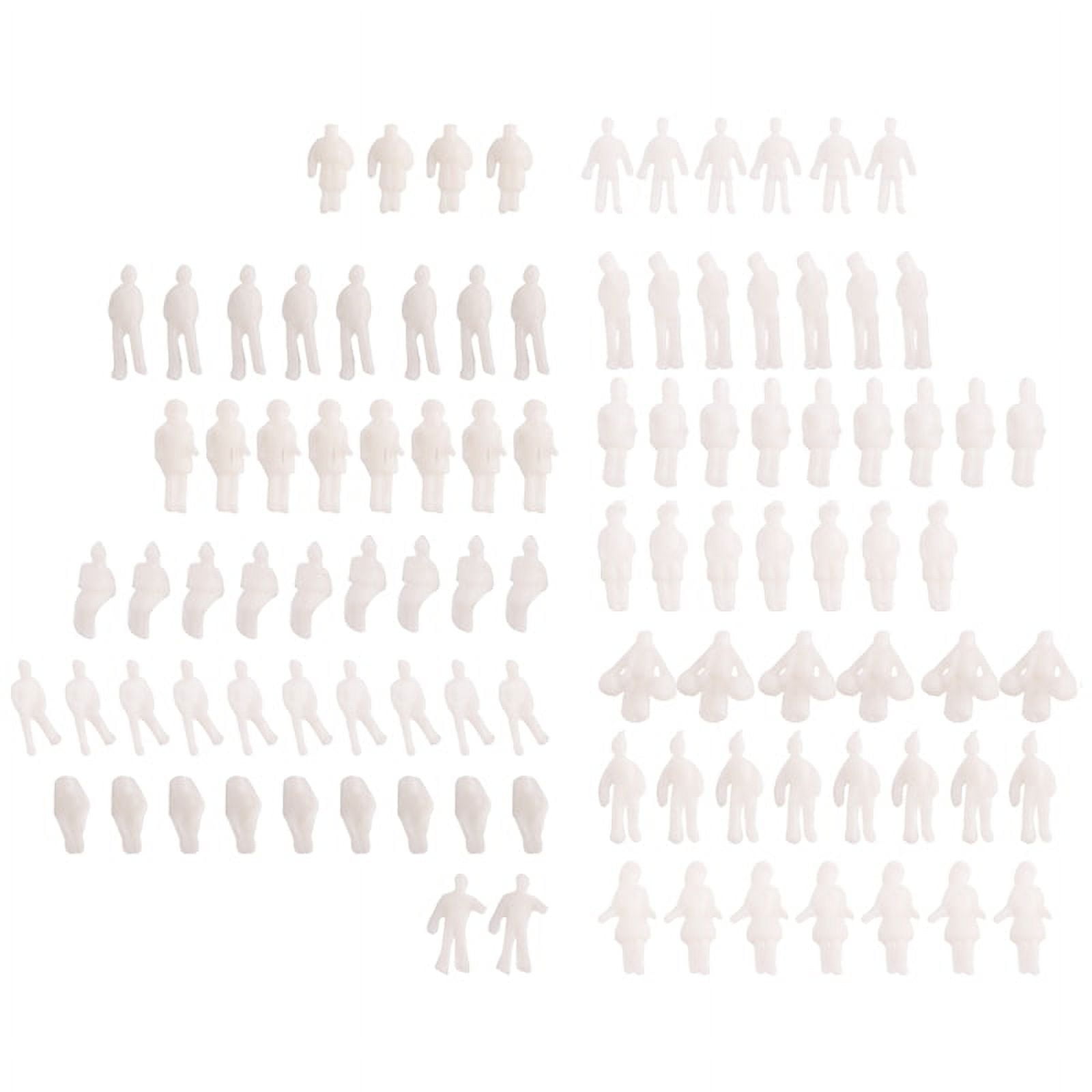 Model People Figures Scale 1:200 Pack of .100pcs White Assorted Style ...