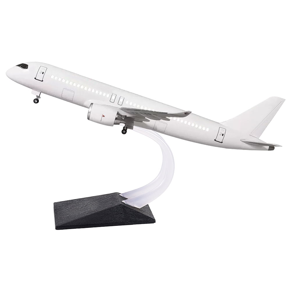 Model Plane Display Stand - Black Base Clear Double Support Pillars ...