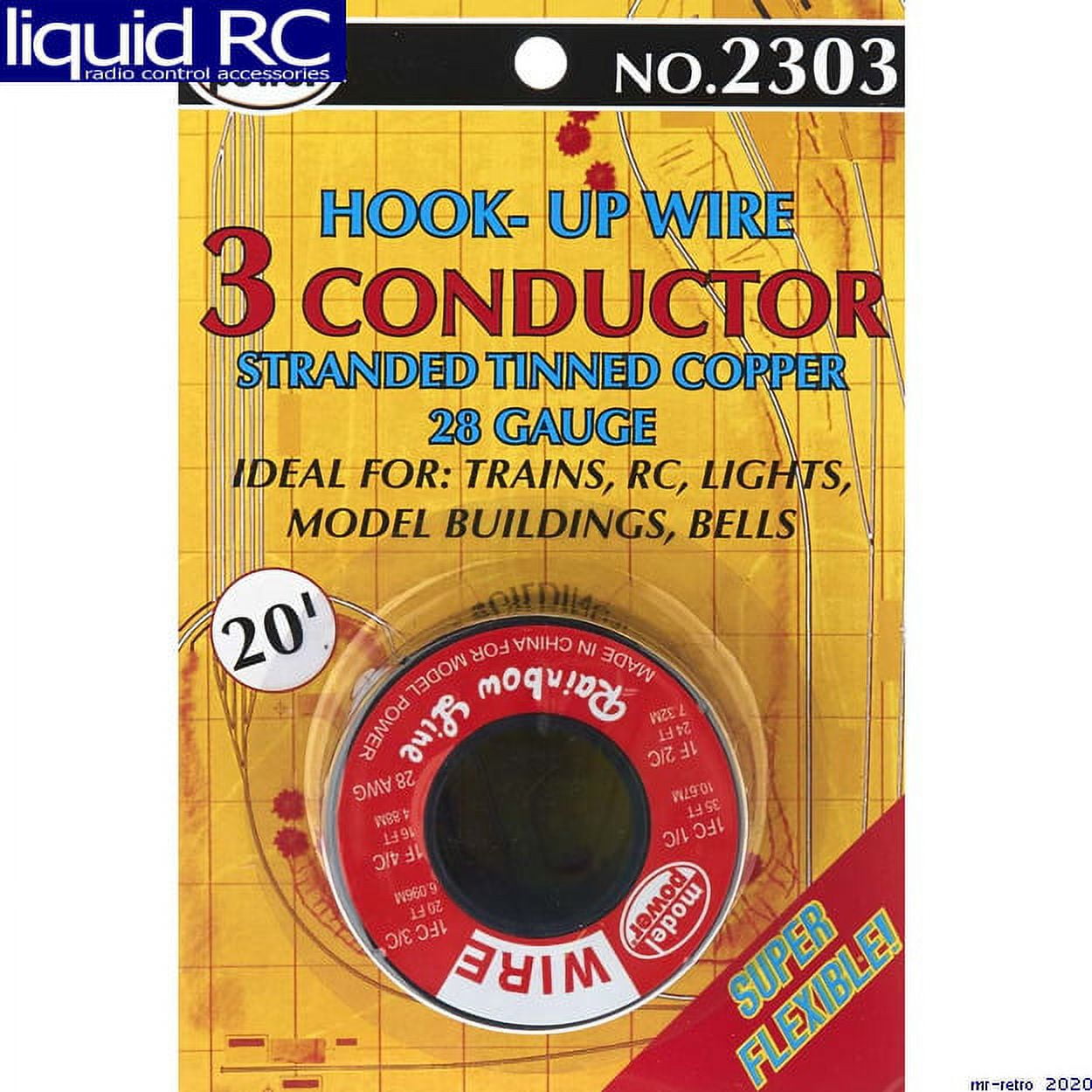 Model Power 2303 3 Conductor Wire Carded (28 Gauge) 20 - Walmart.com