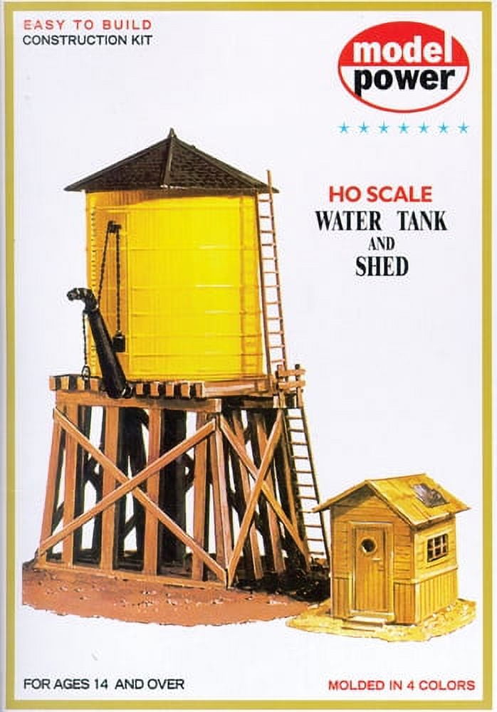 Model Power 428 HO Scale Water Tank & Shed Building Kit - Walmart.com
