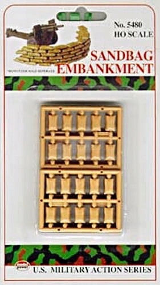 Model Power 5480 HO Scale Sand Bags Embankment - Walmart.com