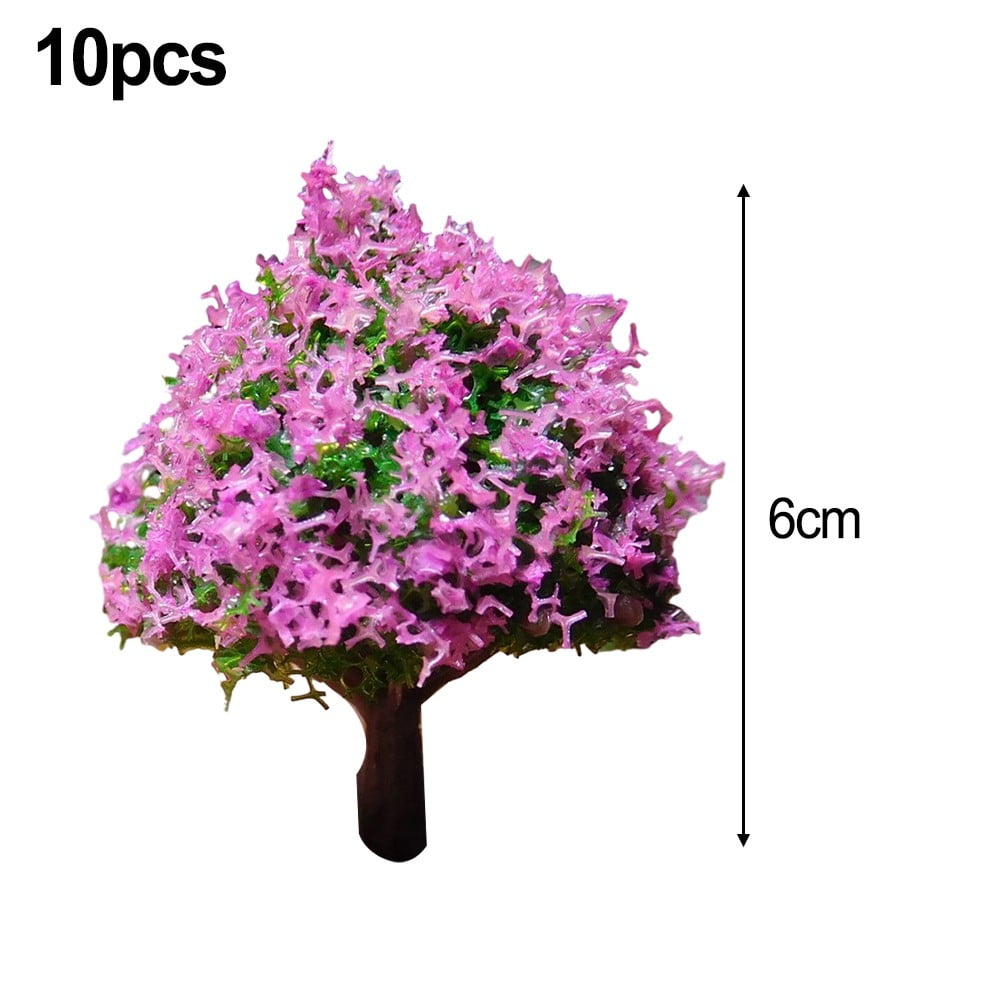 Model Railroad Trees 6cm Landscape Scenery Set 10pcs Realistic ...