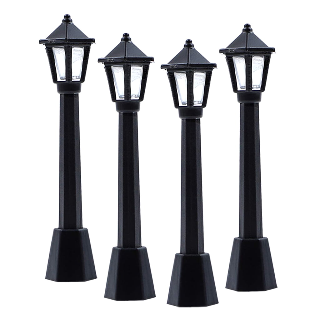 Model Railway Train Lamp Post Street Lights Outdoor Pathway Post Garden ...