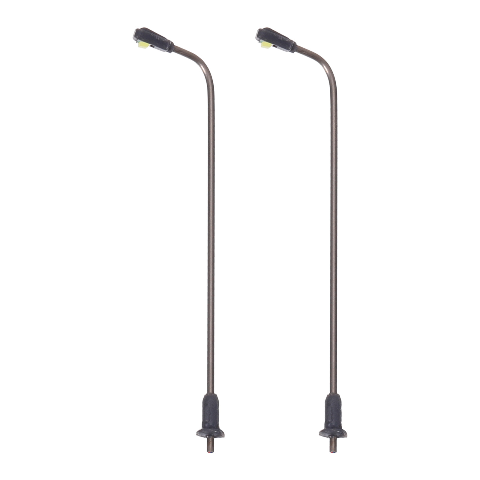Model Railway Train Lamp Post White 1/200 Scale 5.5cm 2.17inch 3V 2Pack ...
