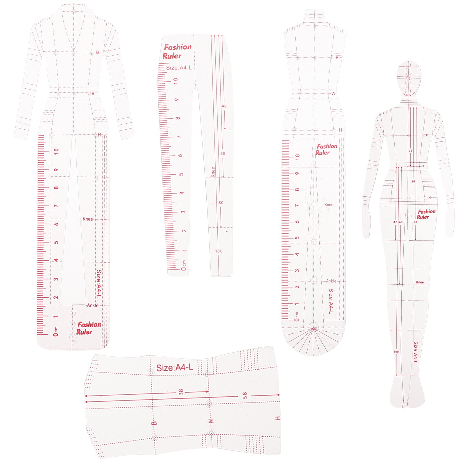 Model Ruler Fashion Drawing Template Design Apparel Scale Costumes ...