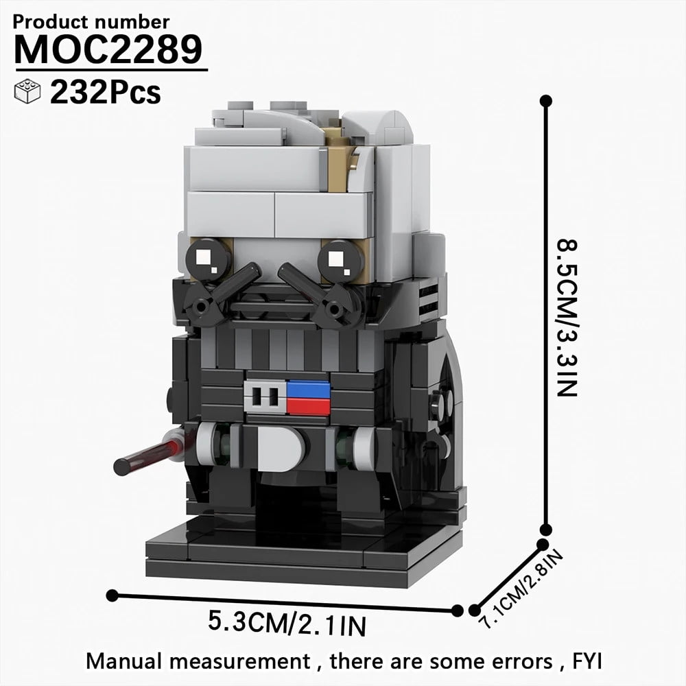 Model Series BrickHeadsed Set MOC Bricks Action Figure Model Adultes ...
