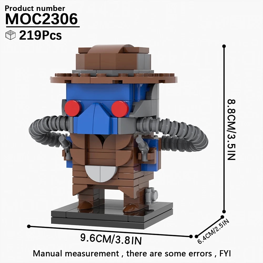 Model Series BrickHeadsed Set MOC Bricks Action Figure Model Adultes ...