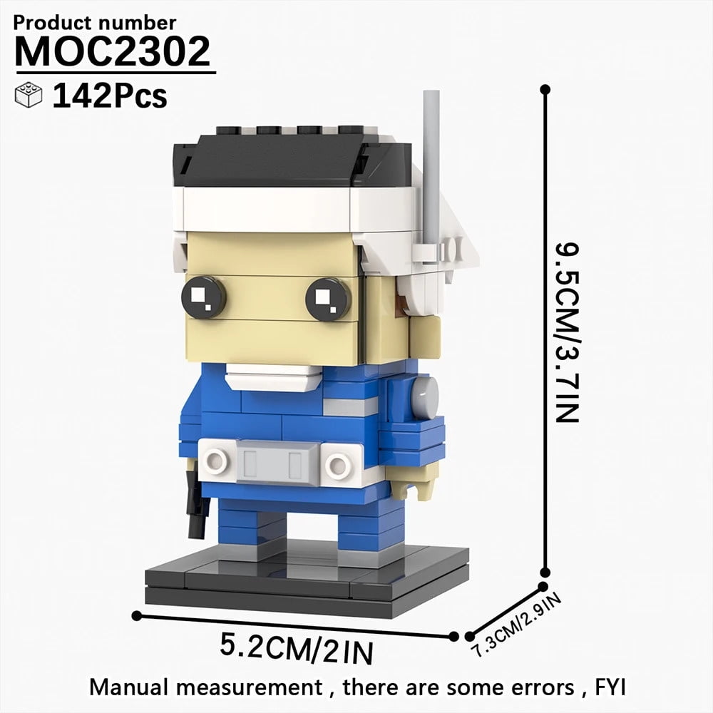Model Series BrickHeadsed Set MOC Bricks Action Figure Model Adultes ...