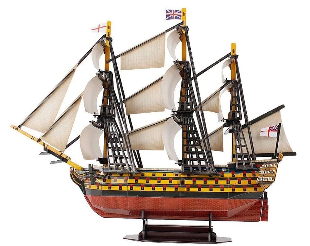 Model Ship Kit - HMS Victory Battleship. Papercraft 3D Puzzle - Walmart.com
