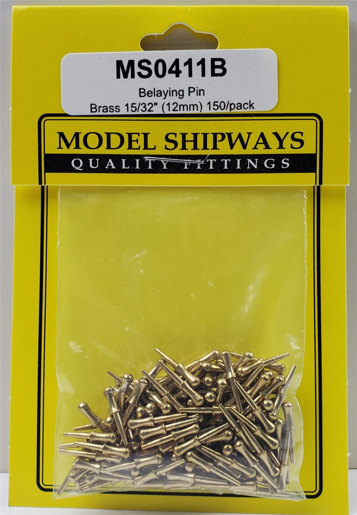 Model Shipways Belaying Pins,Brass 15/32" (12mm) 150 pack - Walmart.com