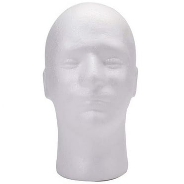 Styrofoam Male Head Bulk 11"X6.5"X8.5" - Walmart.com