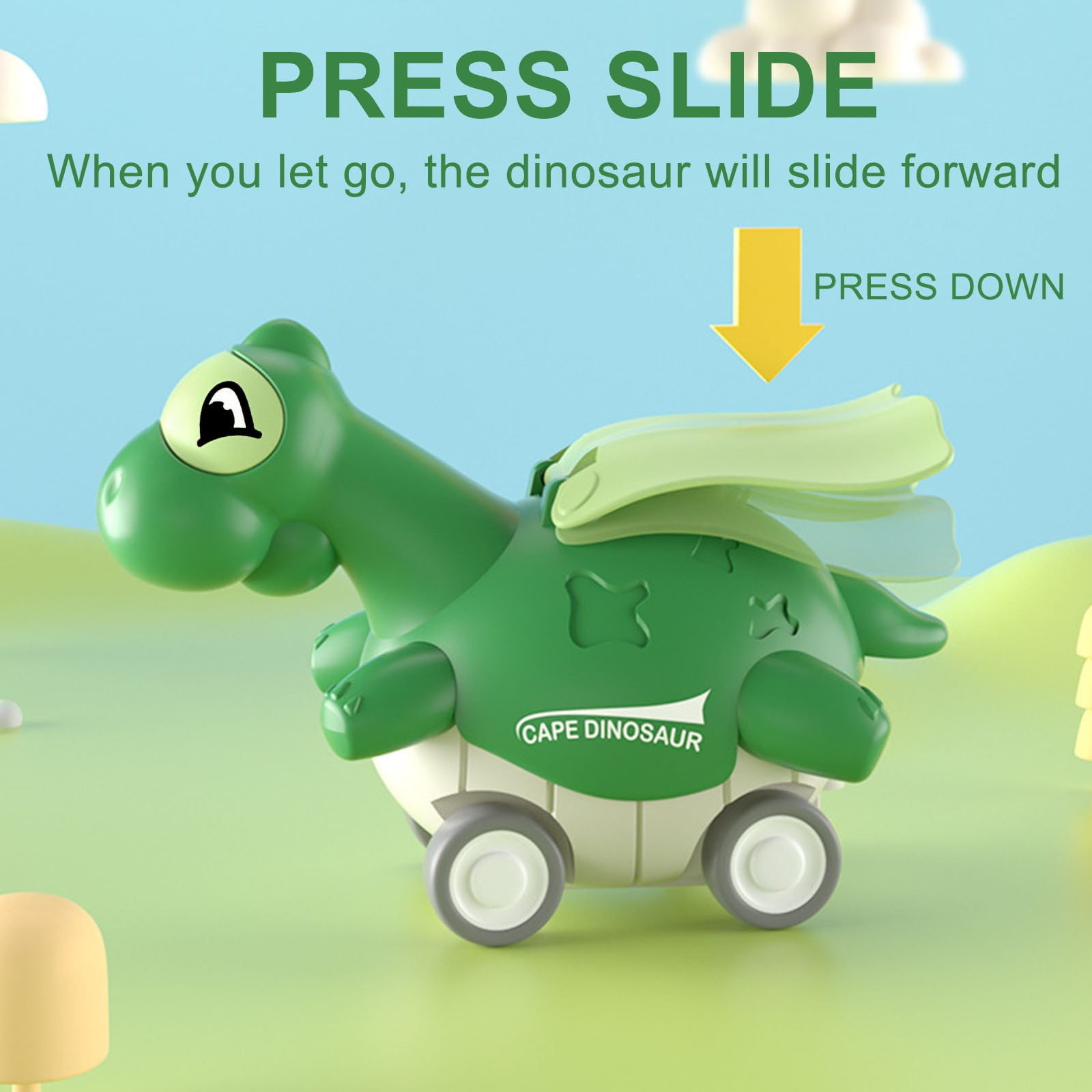 Model Toy Cars for Children Dinosaur Children Push Toy Car Baby Toy Car ...