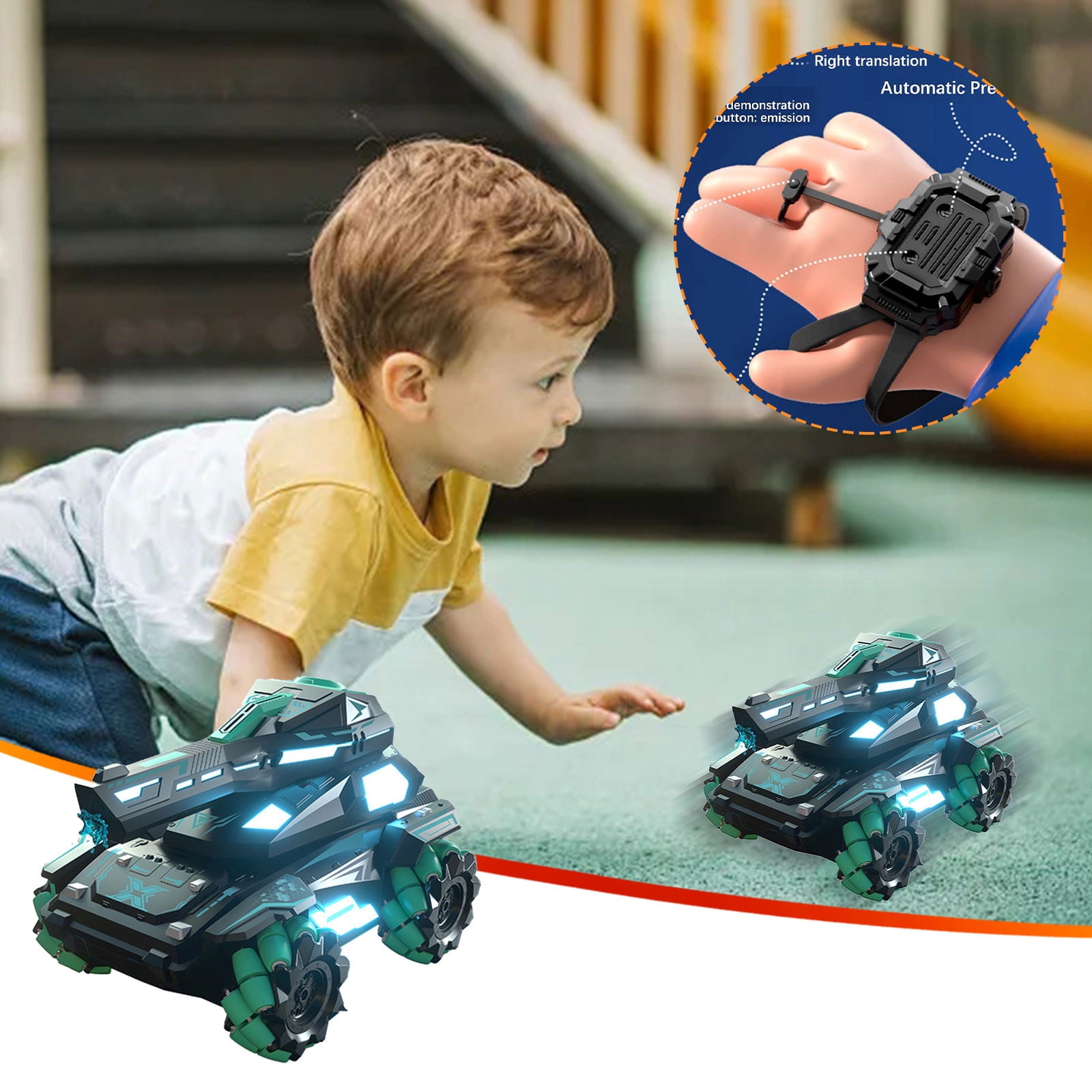 Model Toy Cars for Children Remote Control Tank Gesture Sensing Remote ...