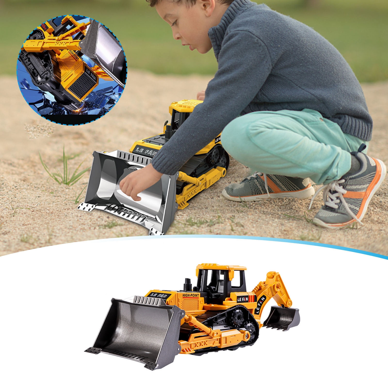 Model Toy Cars for Toddler Excavator Toys Bulldozer Truck Backhoe ...