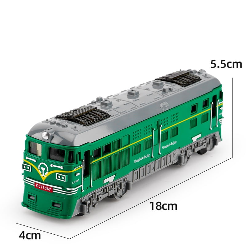 Model Train Inertia Car Toy, Kids Toys Rail Diecast Vehicle Toy Models ...