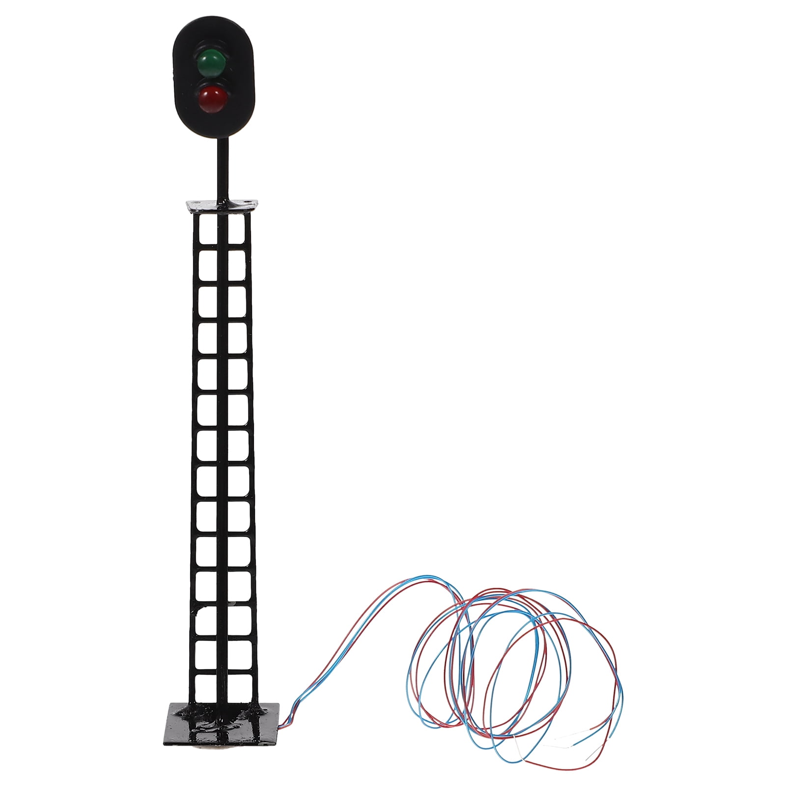 LEDMOMO Train Signal Light Model Black Metal ABS Realistic Adornment ...