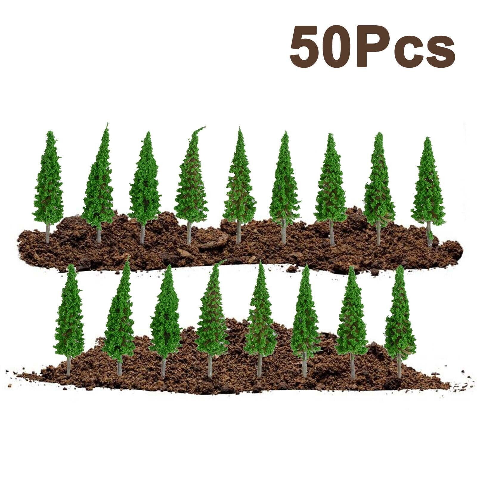 Model Trees Train Railroad Diorama Wargame Park Scenery HO scale 55mm ...
