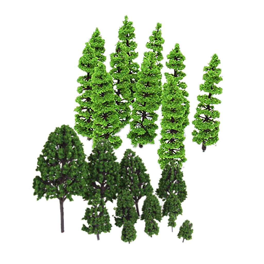 Model Trees Train Trees 1: 50 Mini Artificial Building Model - Walmart.com