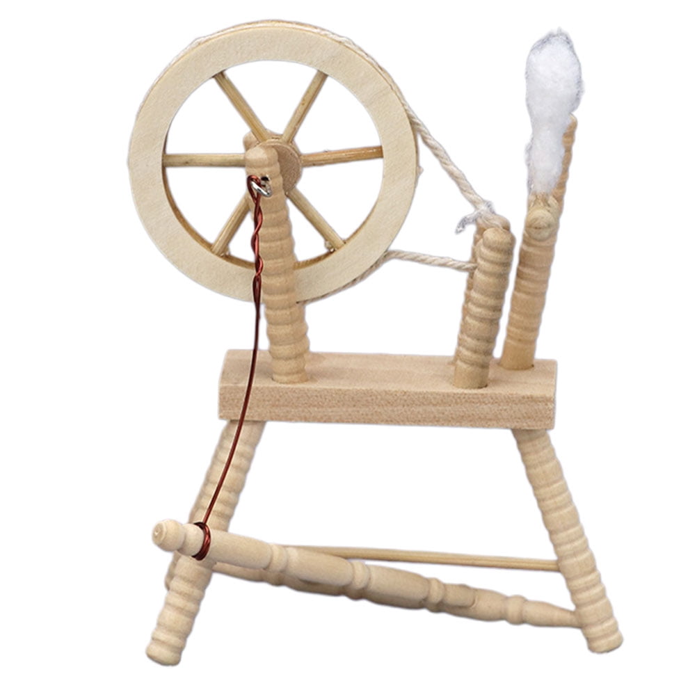 Model Vintage Spinning Wheel Hand Reeling Machine Child - Walmart.com