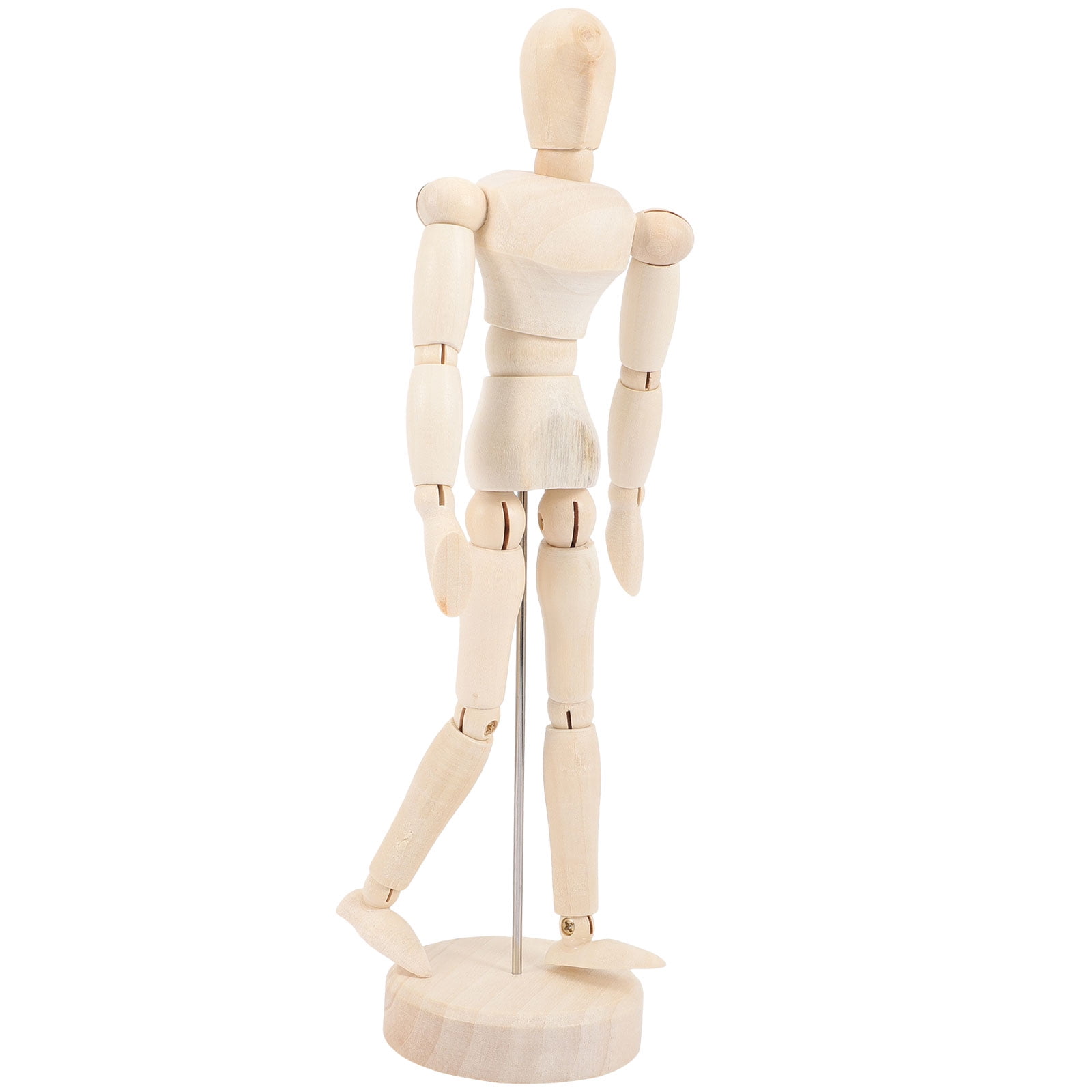 Model Wooden Mannequin Human Figure Drawing Puppets with Base Flexible ...