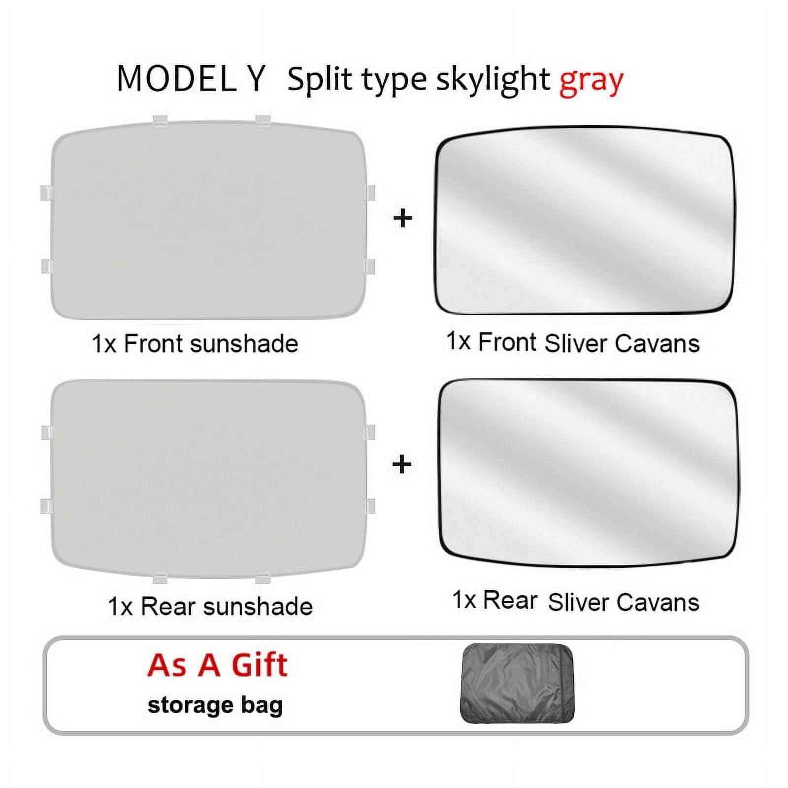 Model Y Beige-Sunroof Skylight Sunshade for Tesla Model 3 Highland 2024 ...