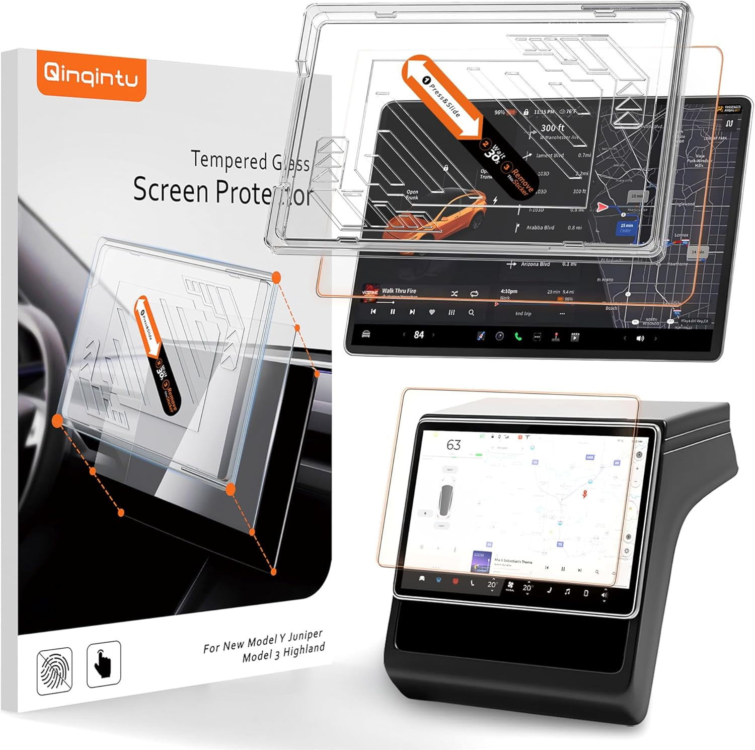 Model Y Juniper(2025-2026) & Model 3 Highland(2024-2026) Matte Screen ...