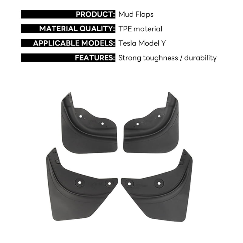 Model Y (Kit)-For Tesla Model Y Car Wheel Mud Flaps Splash Guards ...
