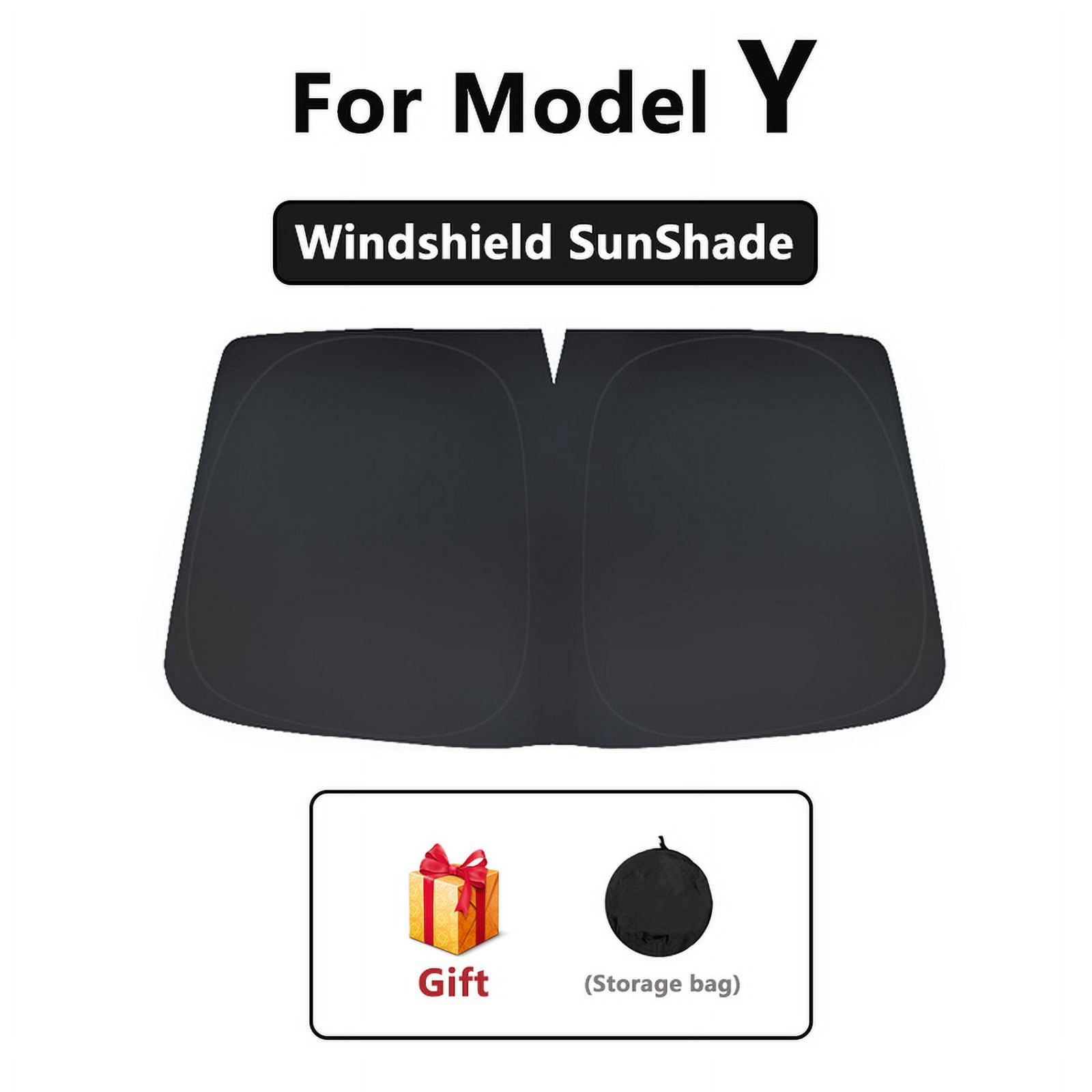 Model Y Windshield-Split Sunshade Front Rear Sunroof Windshield Cool ...