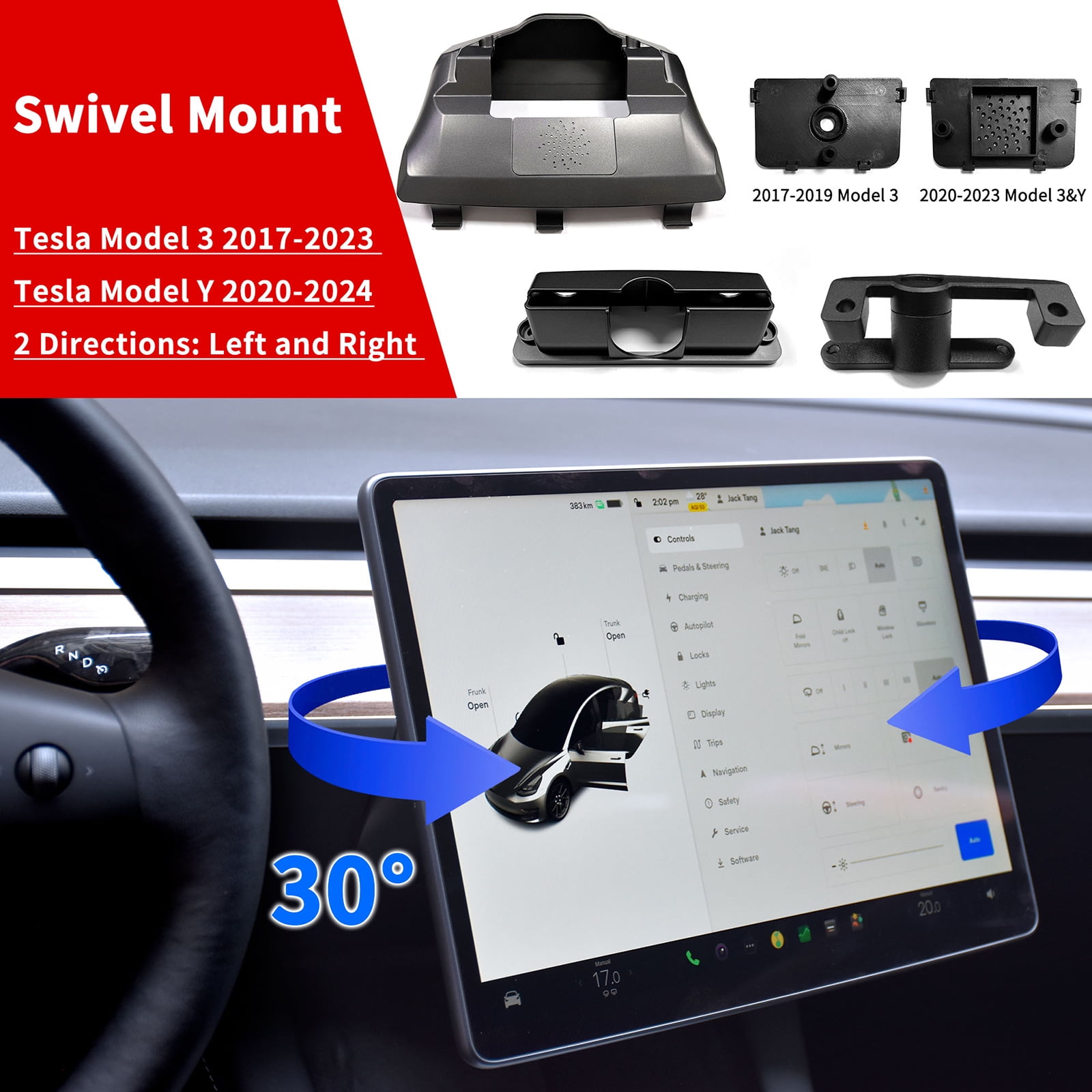 Model Y swivel Mount for Tesla Model 3 highland Tilt Screen Rotating ...