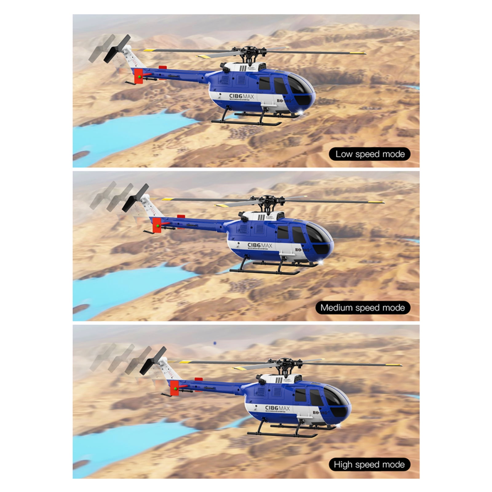 Model aircraft,6- 4ch Free Helicopter 4ch Propeller Click Takeoff And ...