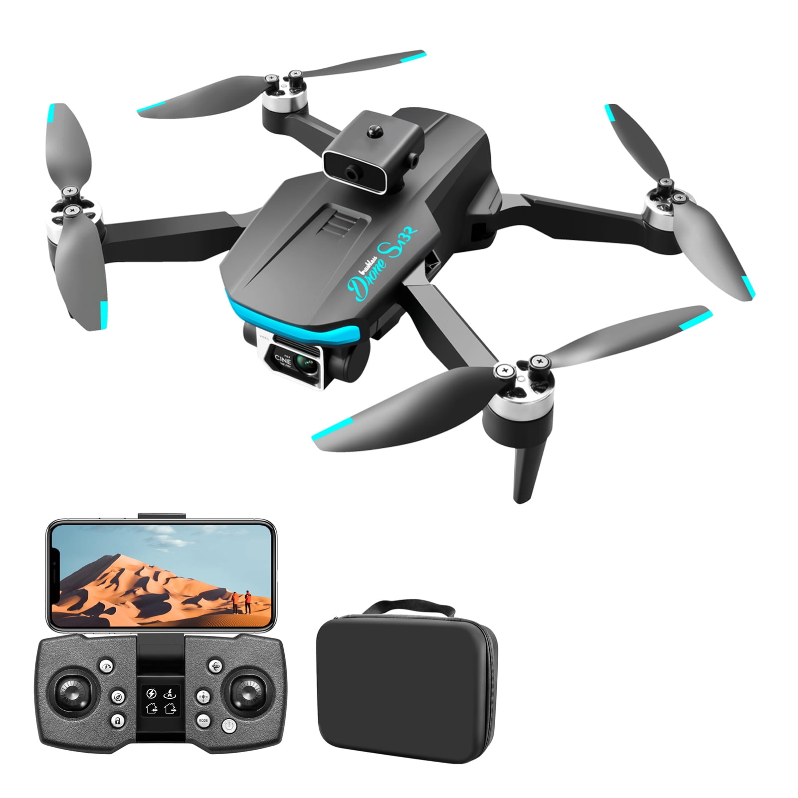 Model aircraft,Remote With Kids Camera Avoidance Motor 720p Dual Camera ...