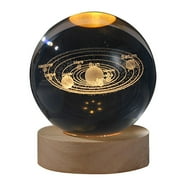 Model of Galaxy Crystal Ball, with Led Lamp Stand, Planets Glass Ball ...