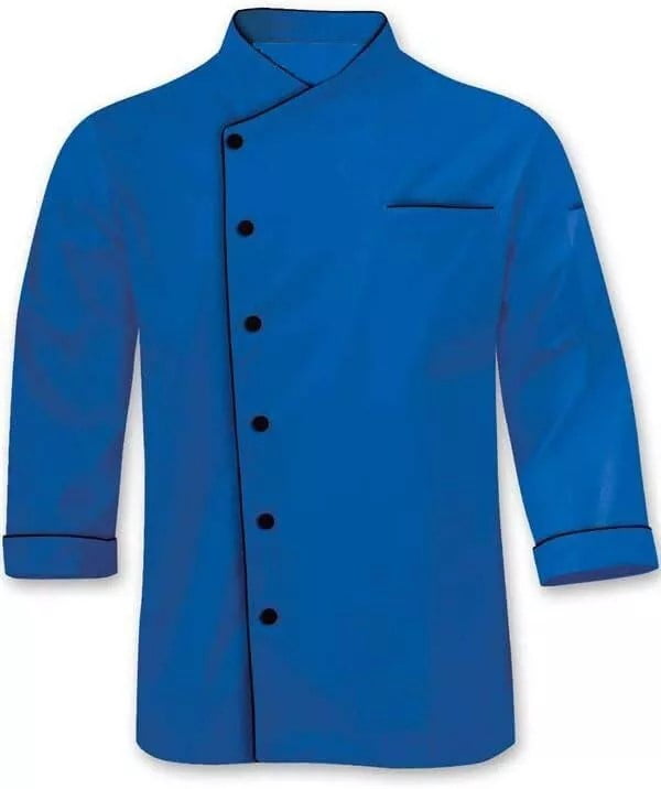 Modeling Men's 3/4 Sleeve Chef Coat Polycotton Uniform Jacket for Food ...