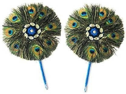 Modelistic Natural Peacock Feather FanMor Pankh for Laddu GopalThakur ...