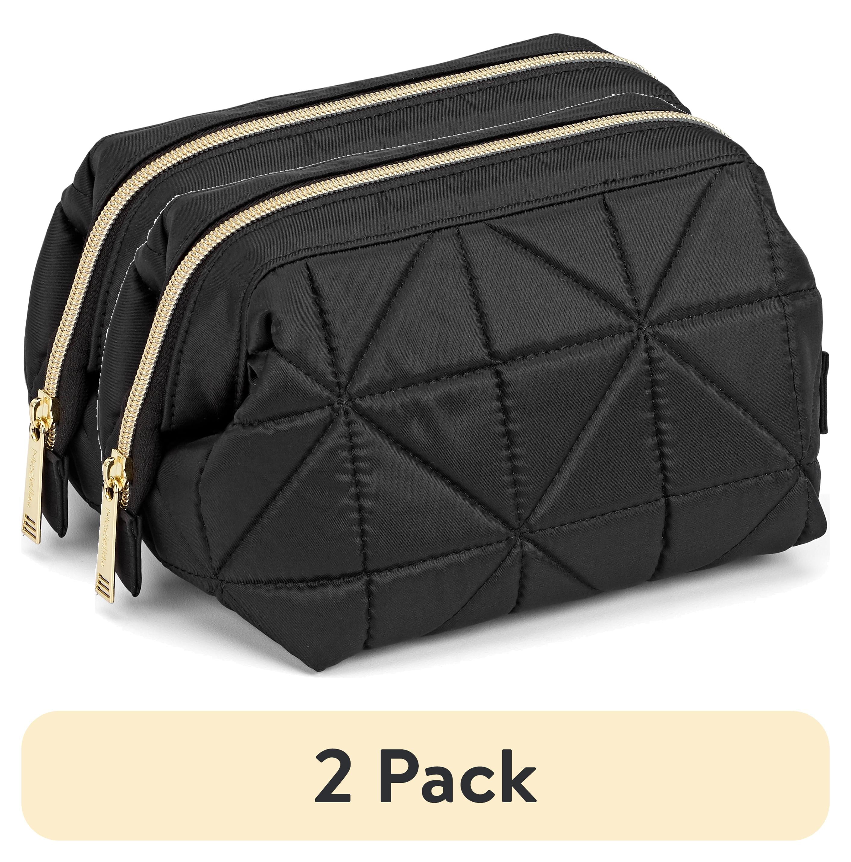 (2 pack) Modella Framed Cosmetic Accessory Case in Quilted Geometric ...