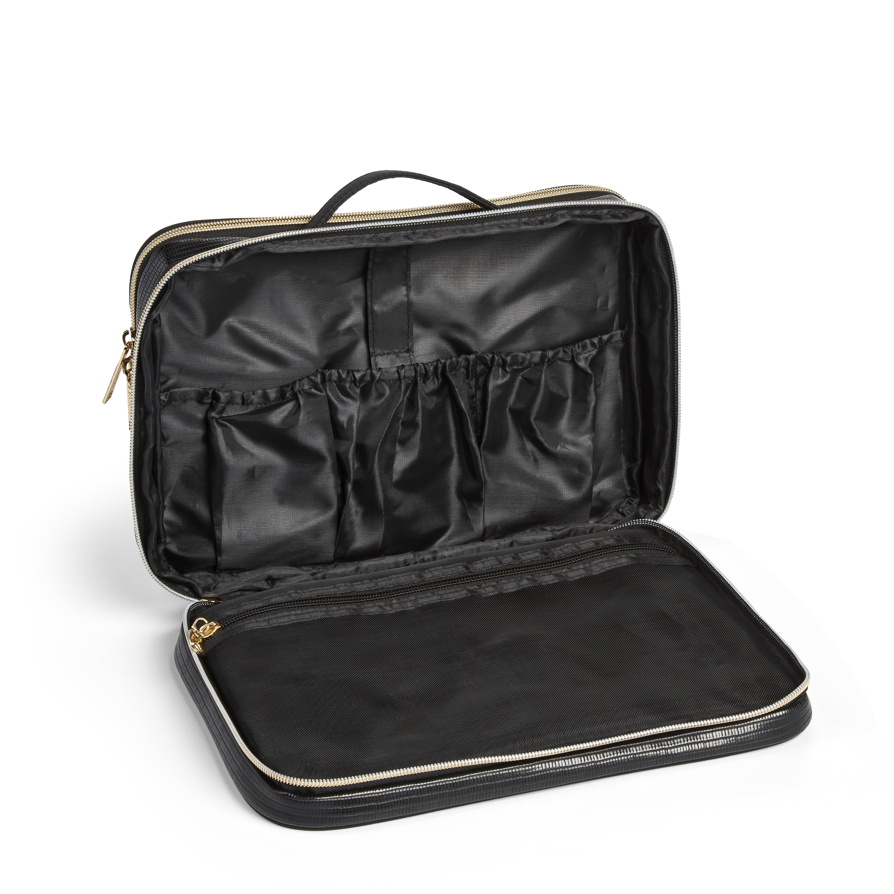 Modella Travel Zip and Carry Cosmetic Bag Weekender, Black - Walmart.com