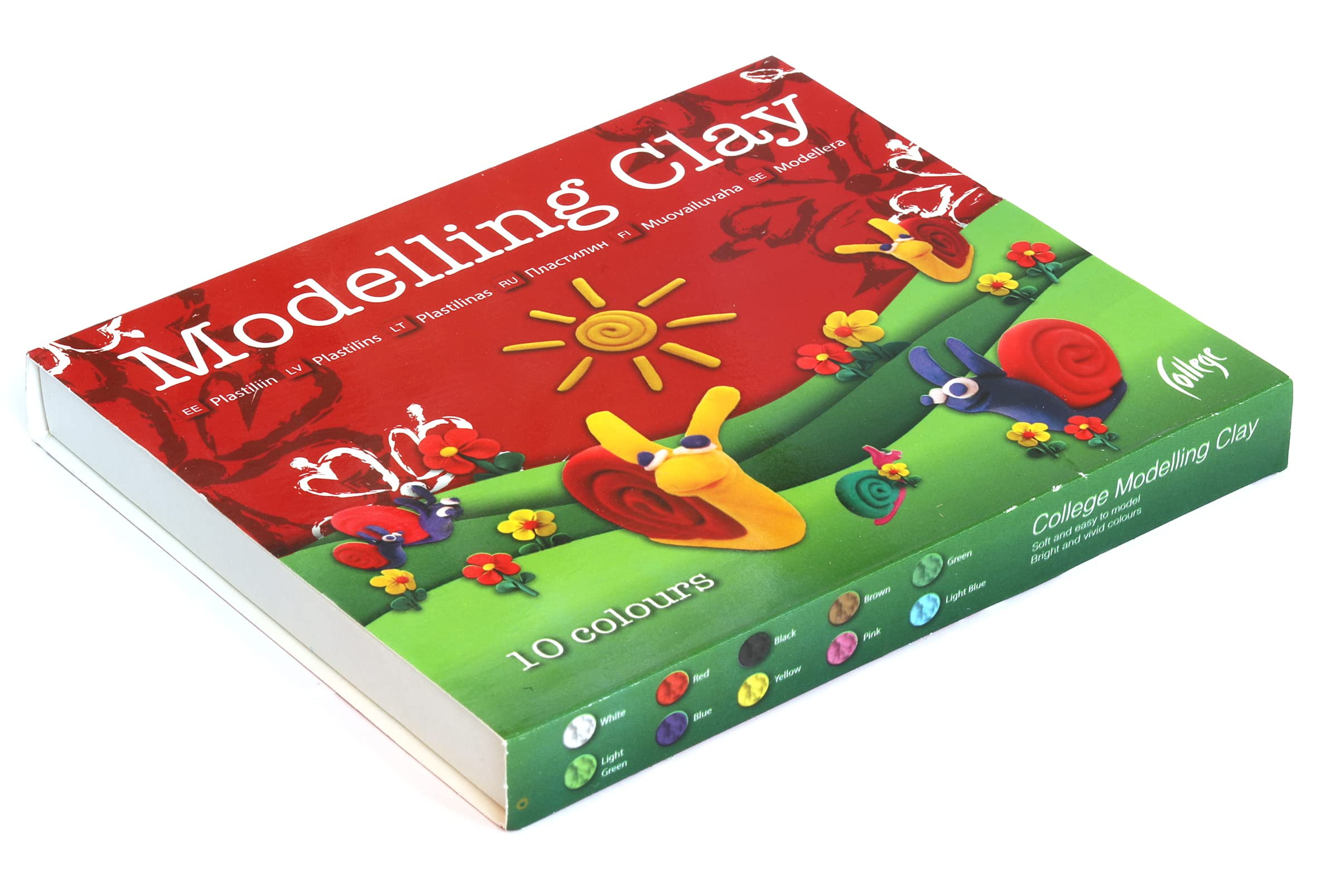 Modelling Clay for kids 10 colors - made in Ukraine - Walmart.com