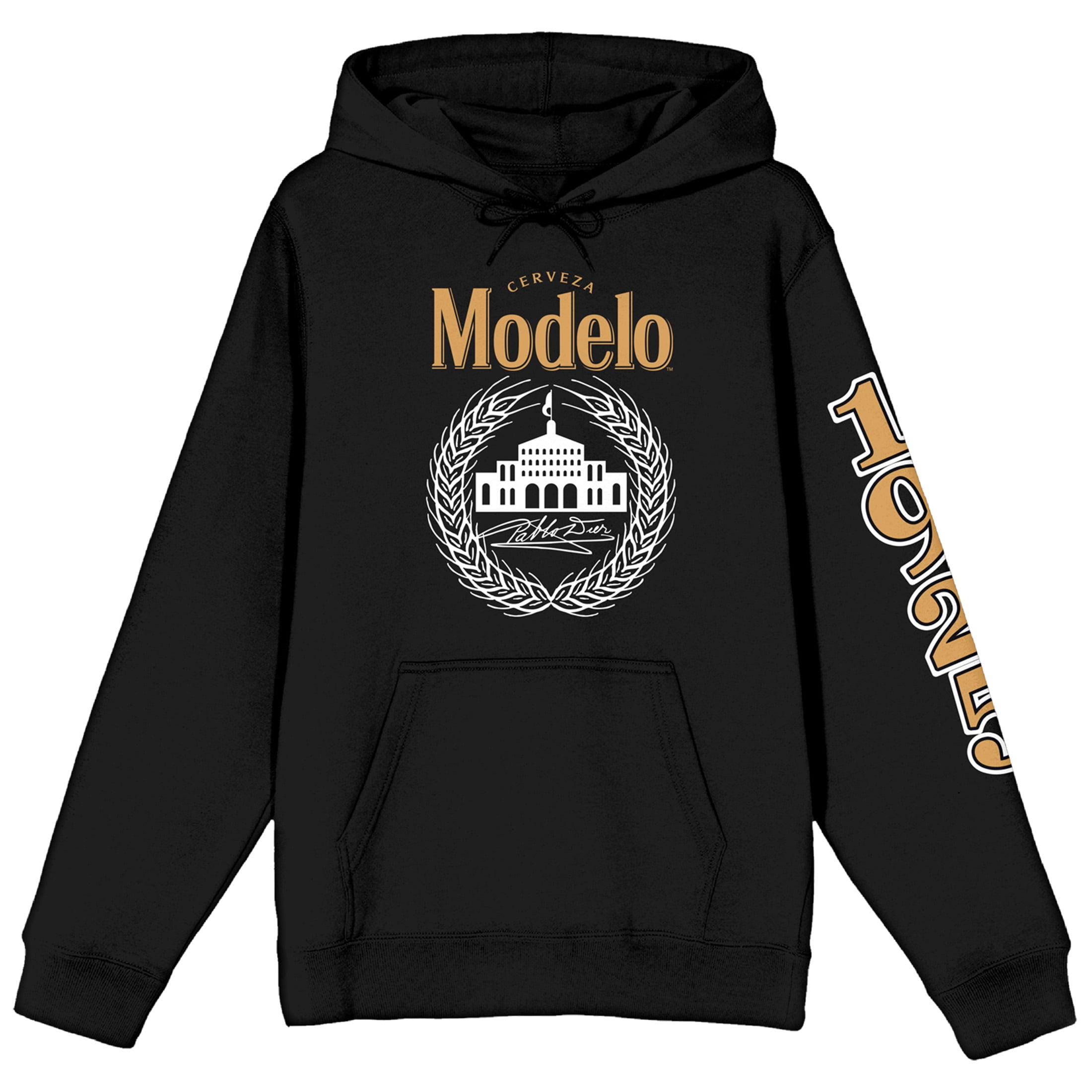 Modelo 1925 Logo Art Long Sleeve Black Adult Hooded Sweatshirt-Small ...